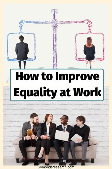 How To Improve Equality At Work Equality In The Workplace Equality