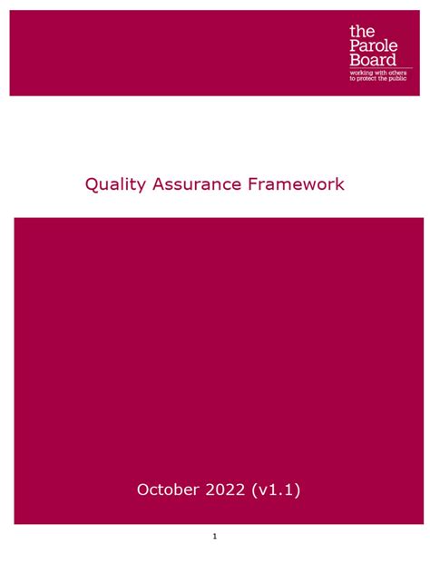 Quality Assurance Framework Qaf Oct 2022 Pdf Governance Quality Assurance