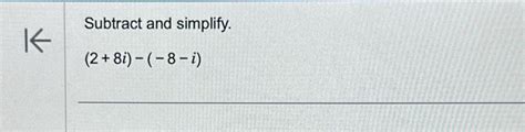 Solved Subtract And Simplify I I Chegg Com