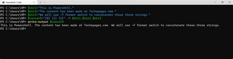 How To Concatenate Strings Using Powershell