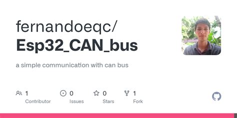 GitHub Fernandoeqc Esp CAN Bus A Simple Communication With Can Bus