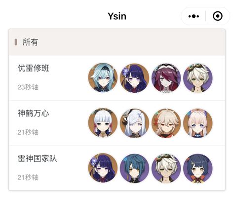 闲聊杂谈 Ysin的队伍伤害怎么配置 178