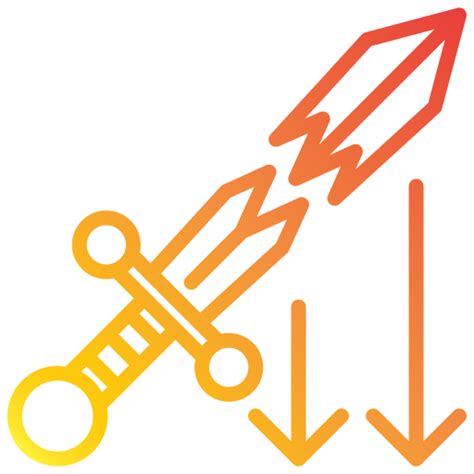 Sword Generic Gradient Outline Icon