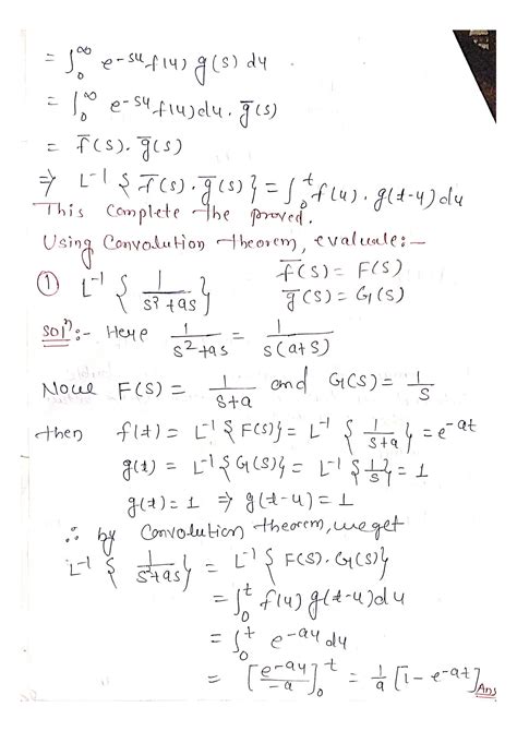 Solution Convolution Theorem Studypool