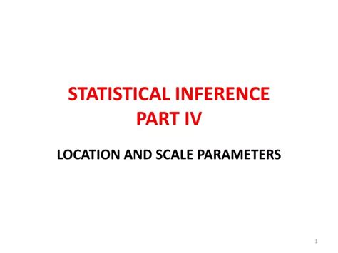 PPT STATISTICAL INFERENCE PART IV PowerPoint Presentation Free Download ID