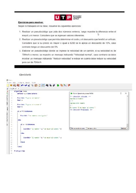 Tarea Algoritmo S Principios De Algoritmos Ejercicio Ejercicio Studocu
