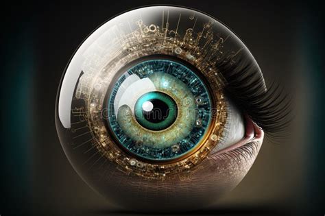 Representation Of Bionic Eye Stock Illustration Illustration Of Alien