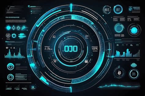 Premium Photo Abstract Technology Ui Futuristic Concept Hud Interface