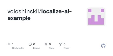 Github Voloshinskiilocalize Ai Example