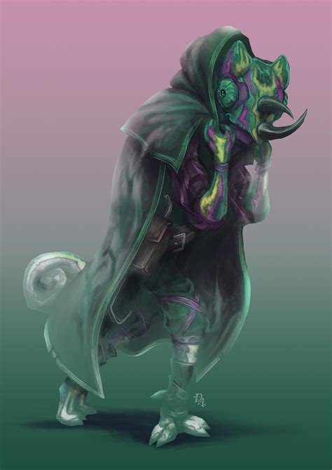 Oc Art Bravo Chameleon Going Dark Chameleon Lizardfolk Thief Rdnd