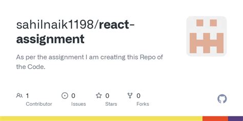 GitHub Sahilnaik React Assignment As Per The Assignment I Am Creating This Repo Of The Code GitHub Sahilnaik React Assignment As Per The Assignment I Am Creating This Repo Of The Code