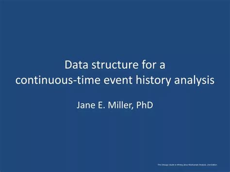 Ppt Data Structure For A Continuous Time Event History Analysis Powerpoint Presentation Id