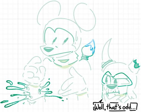 Mickey Edgy Au Idea Like In The Original Concept Art For Epic Mickey