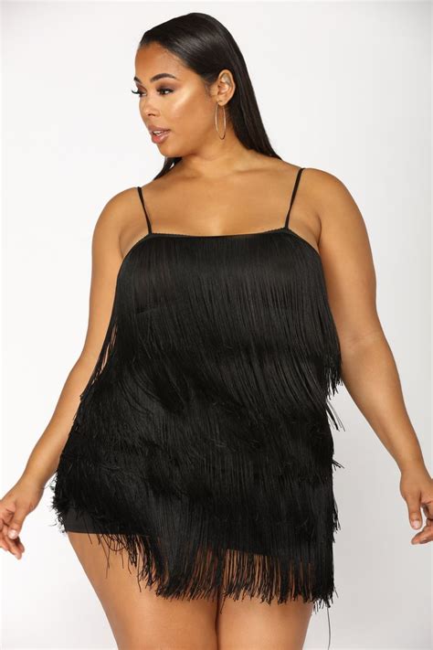 Something To You Fringe Dress Blackblack Plus Size Black Dresses