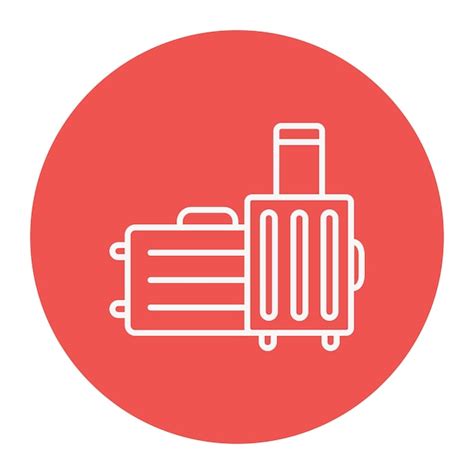 Premium Vector Luggage Vector Illustration