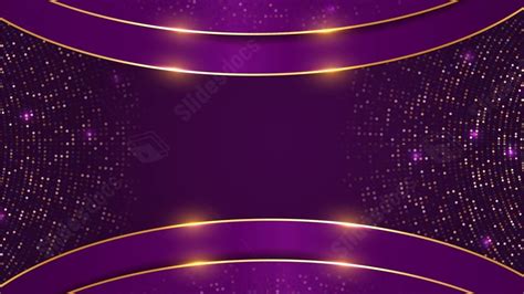 Purple Creative Glow Business Gradient Stereoscopic Powerpoint