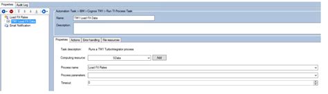 Cognos Command Center Setting Up Triggers