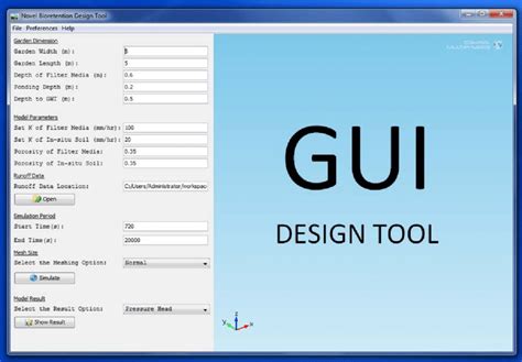 The Graphical User Interface Of The 3d Model Download Scientific Diagram