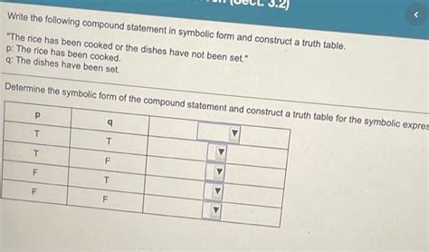 Solved Write The Following Compound Statement In Symbolic