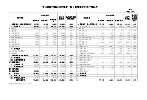 顾村镇2022年预算执行情况和2023年预算表pdf