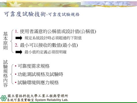 PPT 第六章 可靠度試驗 PowerPoint Presentation free download ID 3433172