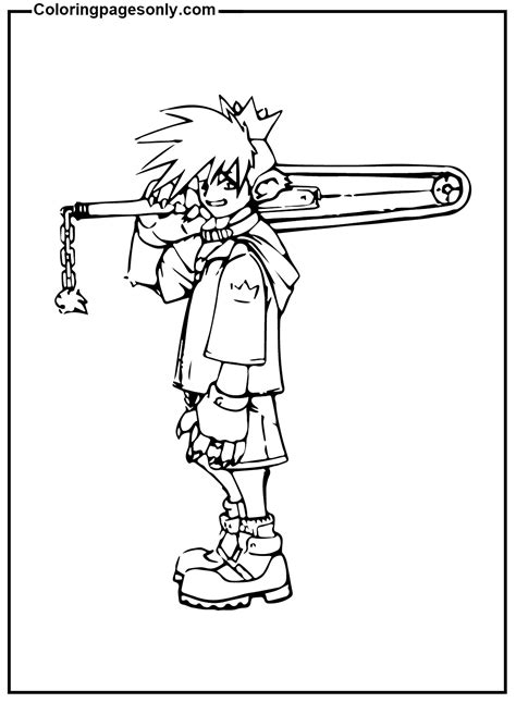 Kingdom Hearts Pictures Coloring Page Free Printable Coloring Pages