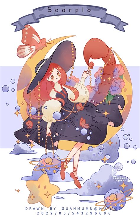 十二星座插画合集关木木同学插画师作品涂鸦王国 花瓣网