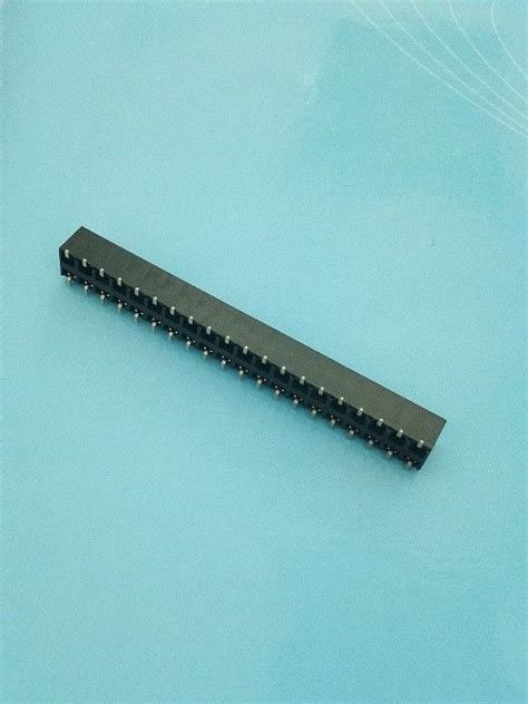 Brass 2 54mm Pitch Smt Female Header Connector With Cap Dual Row Reeled