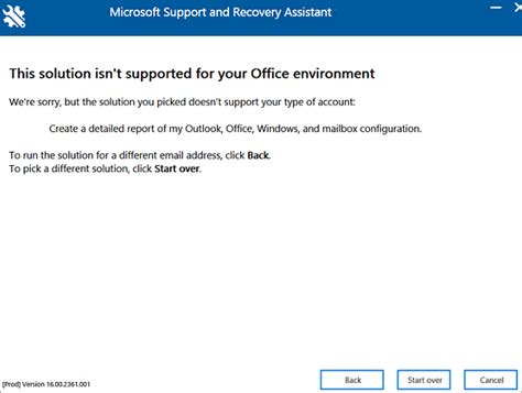 使用microsoft 支持部门和恢复助手扫描 Outlook Outlook Microsoft Learn