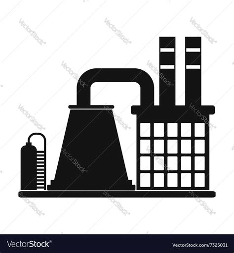 Mining Processing Plant Icon Royalty Free Vector Image