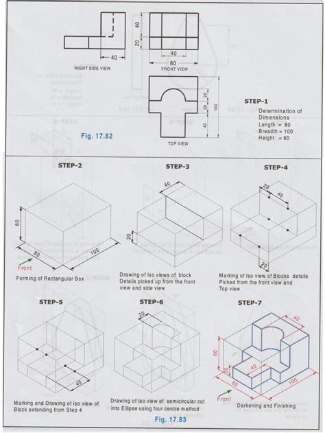 Isometric Projections Of Objects From Their Orthographic Projections