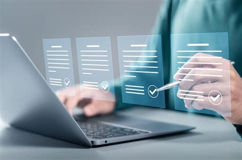 Premium Photo Electronic Signature Concept Businessman Sign Electronic Documents In Digital