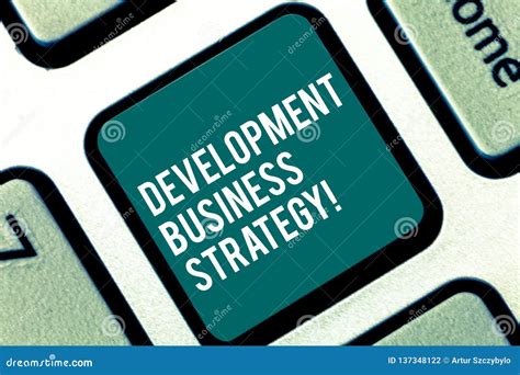 Handwriting Text Development Business Strategy Concept Meaning