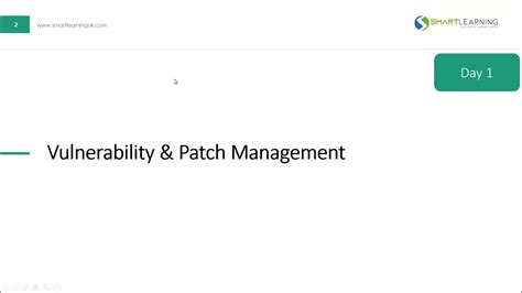 Vulnerability And Patch Management Training Day 1 Youtube