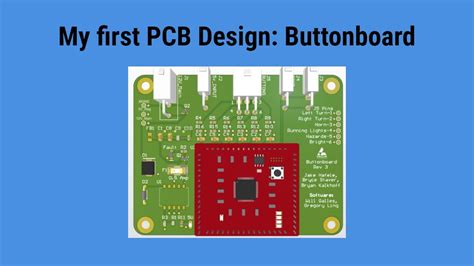 Solar Car Buttonboard Overview My First PCB Design YouTube
