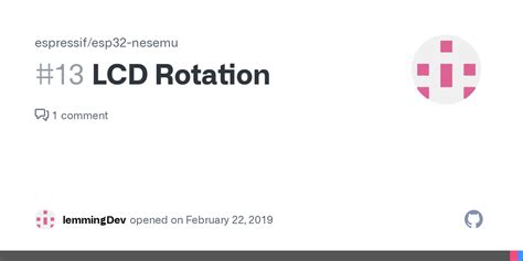 Lcd Rotation · Issue 13 · Espressifesp32 Nesemu · Github