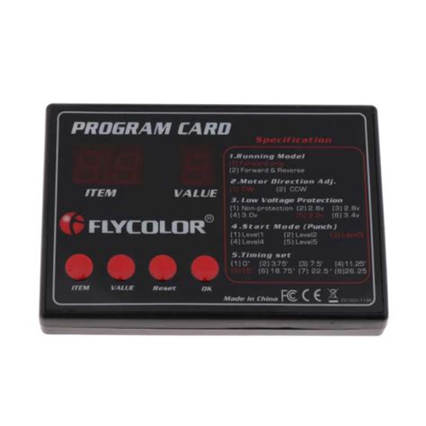 Jual Esc Programming Card Program Box For Brushless Rc Boat Lcd Display