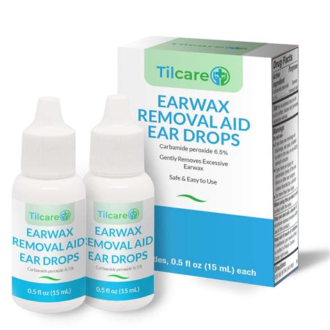 Tilcare Ear Wax Removal Drops 2 Pack Safe And Effective Ear Cleaning Solution 0 5 Fl Oz Each