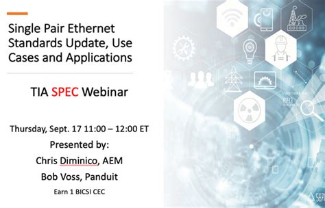 Single Pair Ethernet Standards Update Use Cases And Applications