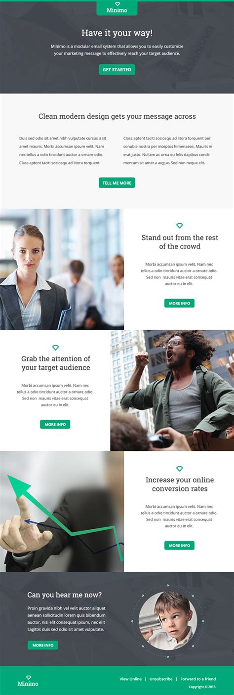 Minimo Responsive Email Drag Drop Builder On Behance