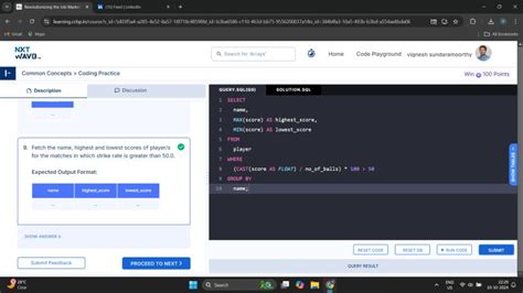 Vignesh Sundaramoorthy On Linkedin Sql