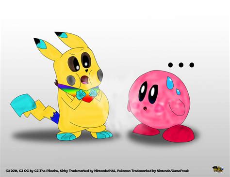 Air Inflation Cj Pikachu Vs Kirby By Mickeymario64 On Deviantart