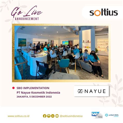 Go Live Pt Nayue Kosmetik Indonesia Sbo Iplementation