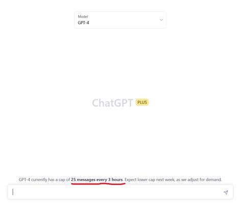 Gpt 4 Message Limit Update Now 25 Per 3 Hours Not 50 Per 4 Hours R