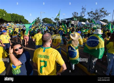 Campo Grande Ms Brazil November 06 2022 Brazilian Protesters On The Streets Asking For