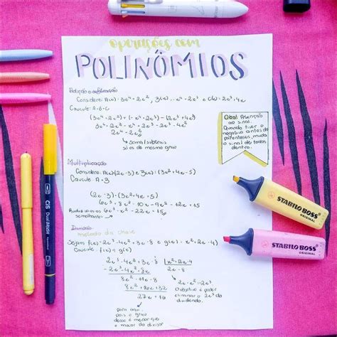 Mapas Mentais Sobre Polinômios Mapa 10