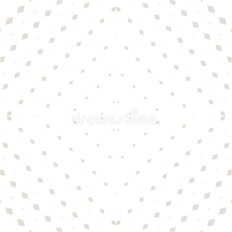 Subtle White And Beige Vector Geometric Seamless Pattern With Fade