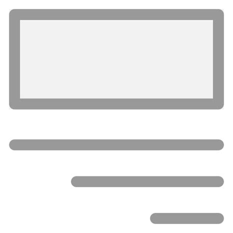 Align Generic Grey Icon