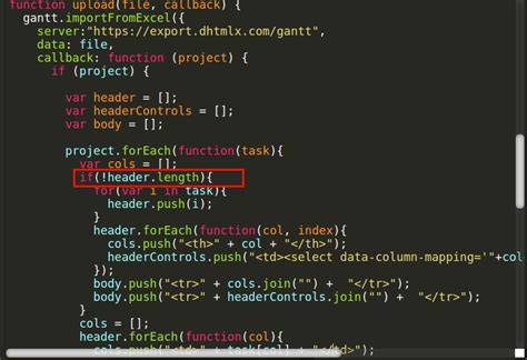Importing A Column With First Empty Rows Gantt Dhtmlx