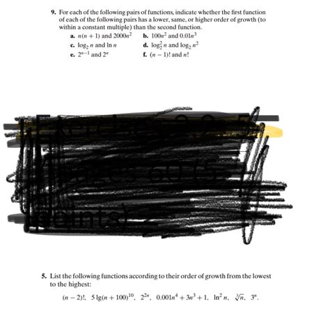 Solved For Each Of The Following Pairs Of Functions Chegg Com